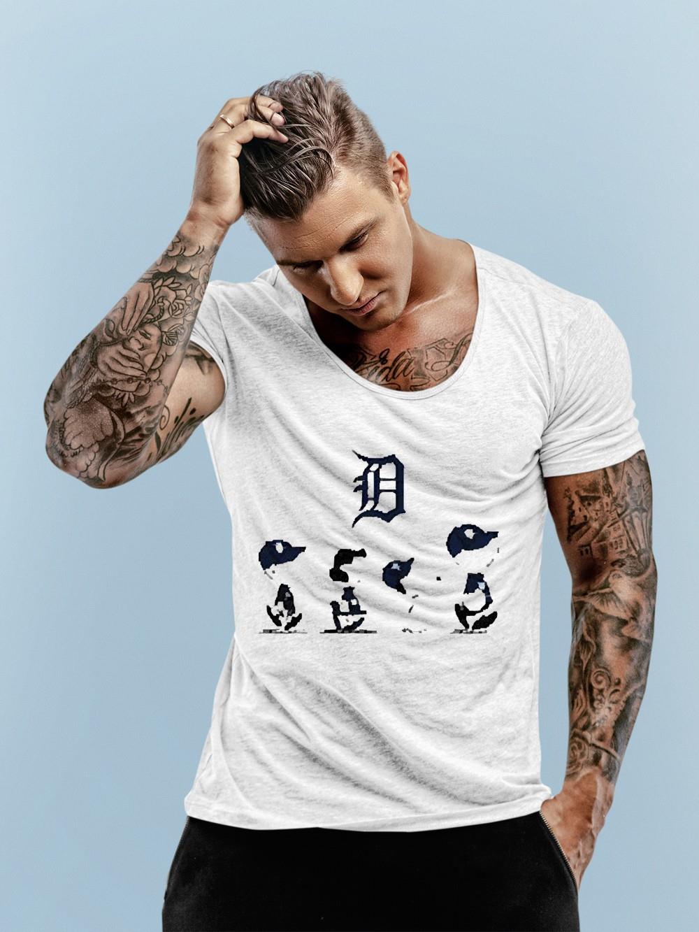 Peanuts characters Detroit Tigers shirt - Rocky