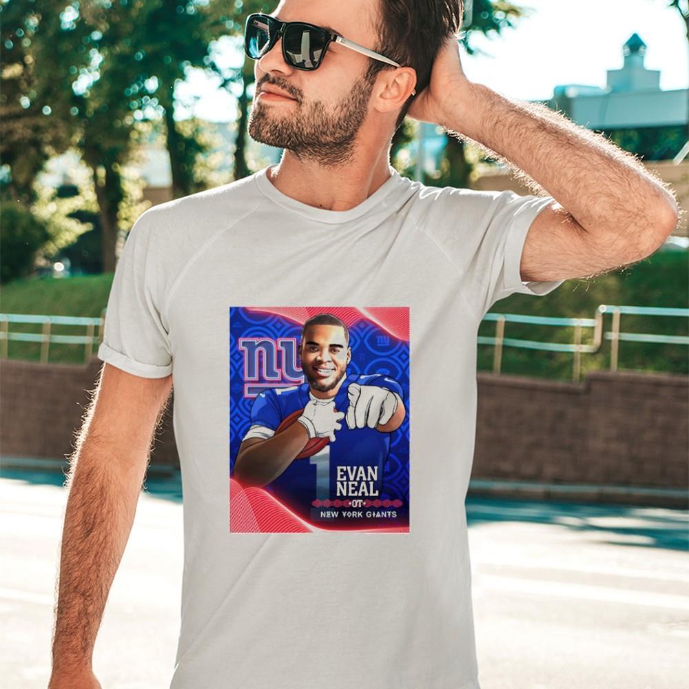 Evan Neal New York Giants Nfl Draft 2022 Shirt - Official Clothing
