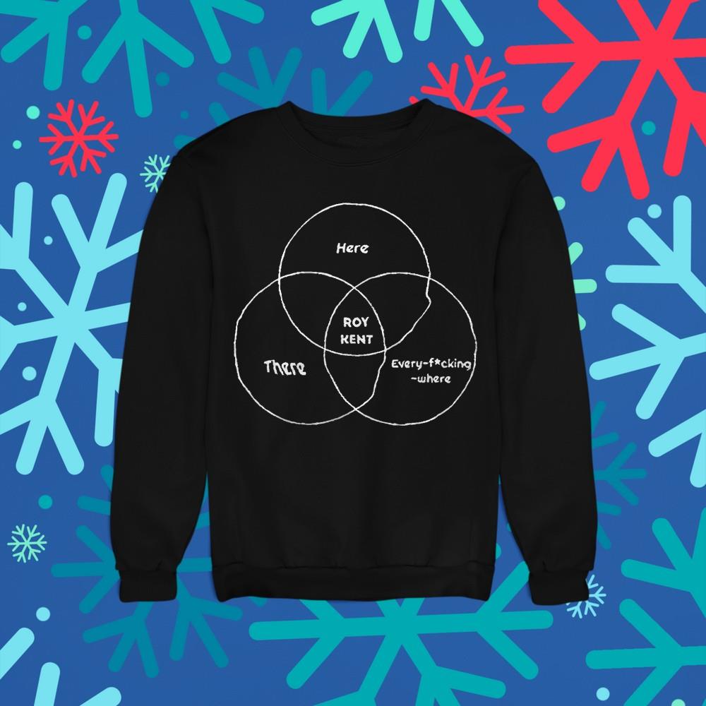 Where he is Roy Kent Venn Diagram shirt - Limited Edition Shirt