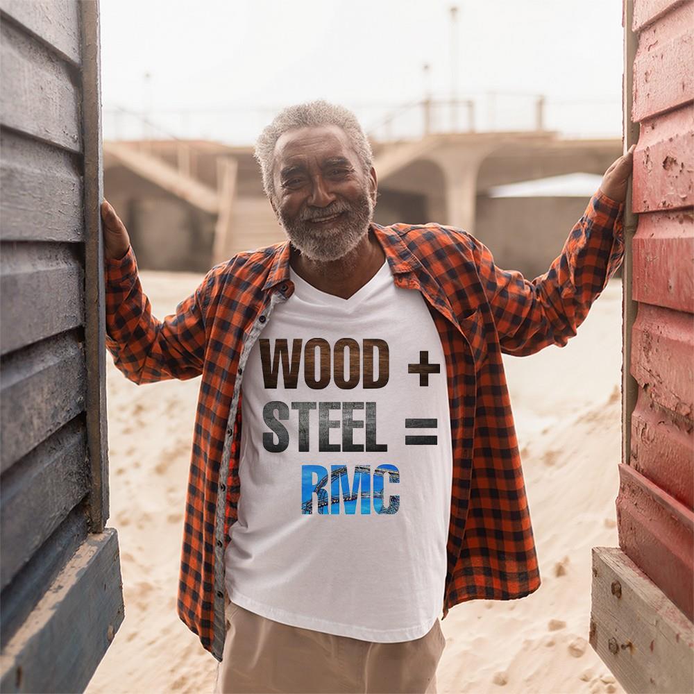 Rocky mountain construction wood steel RMC shirt - Kutee Boutique