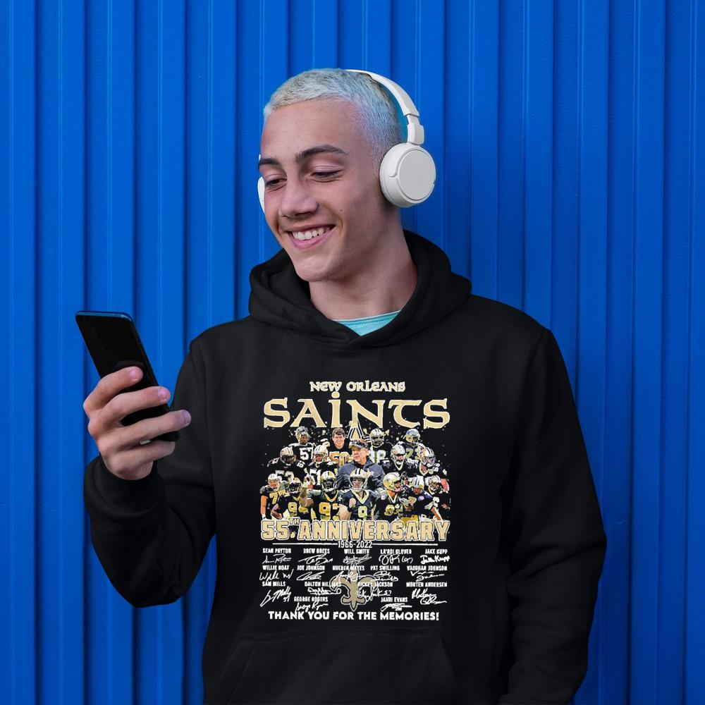 New Orleans Saints 55th anniversary 1966 2022 signatures thank you for ...