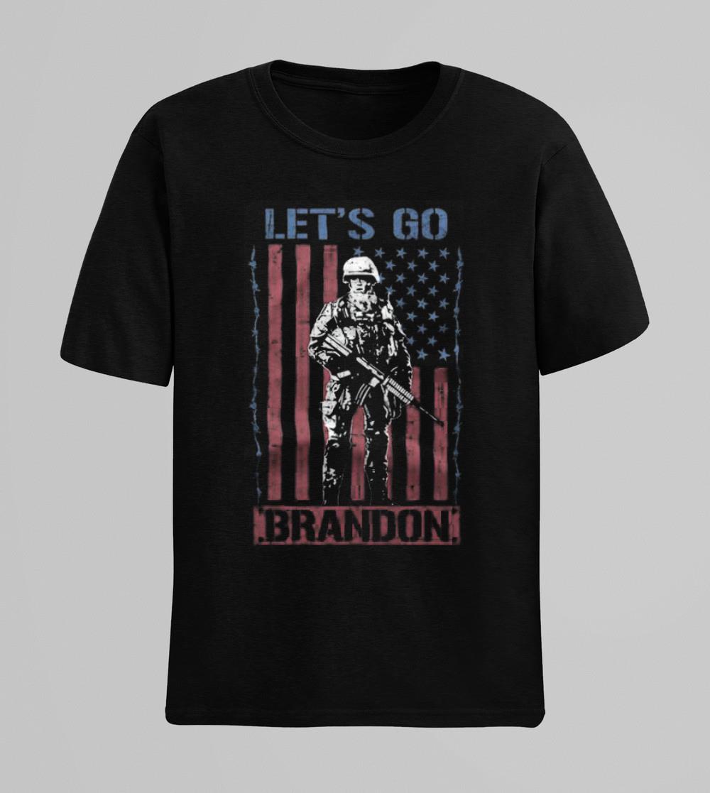 Let’s Go Brandon Veteran US Army Let’s Go Brandon USA Flag Shirt ...