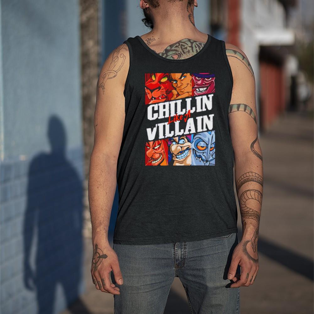 Villains Chillin’ Like A Villain Group Portrait Pullover Shirt - Teefamily