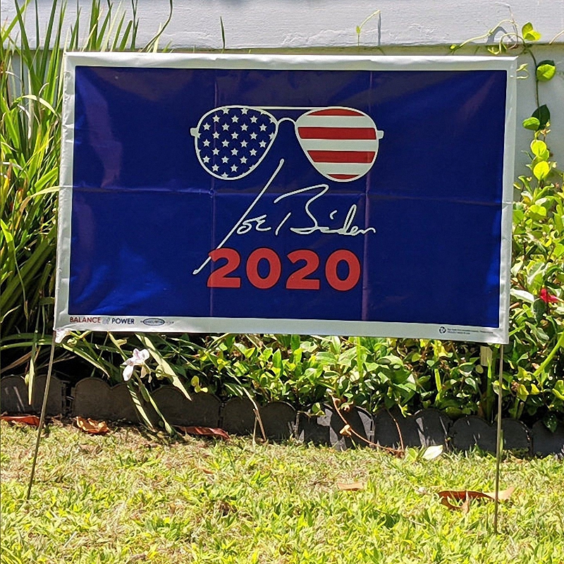 Cool Joe Biden Signature Yard Sign flag - Official Clothing