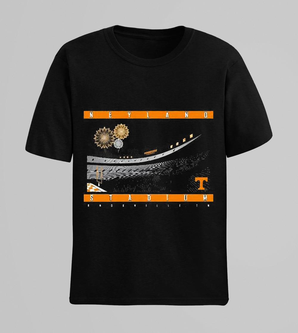 Tennessee Volunteers Neyland Stadium Dark Mode Fireworks Comfort Shirt ...
