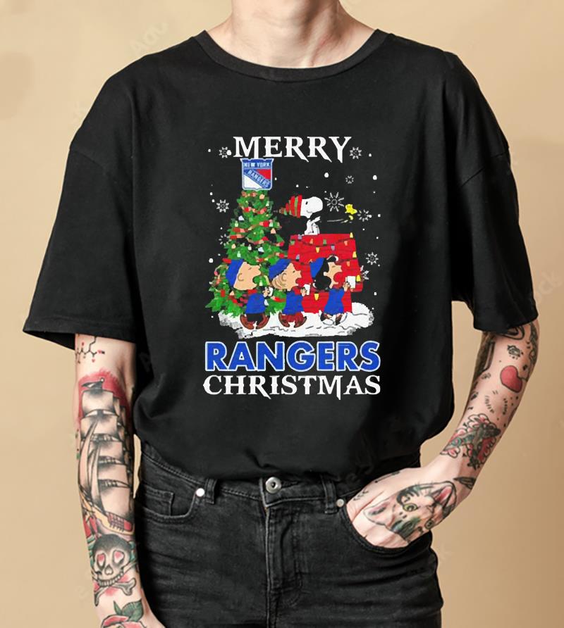 Peanuts Snoopy Merry New York Rangers Christmas 2022 Shirt - Baby Groot ...
