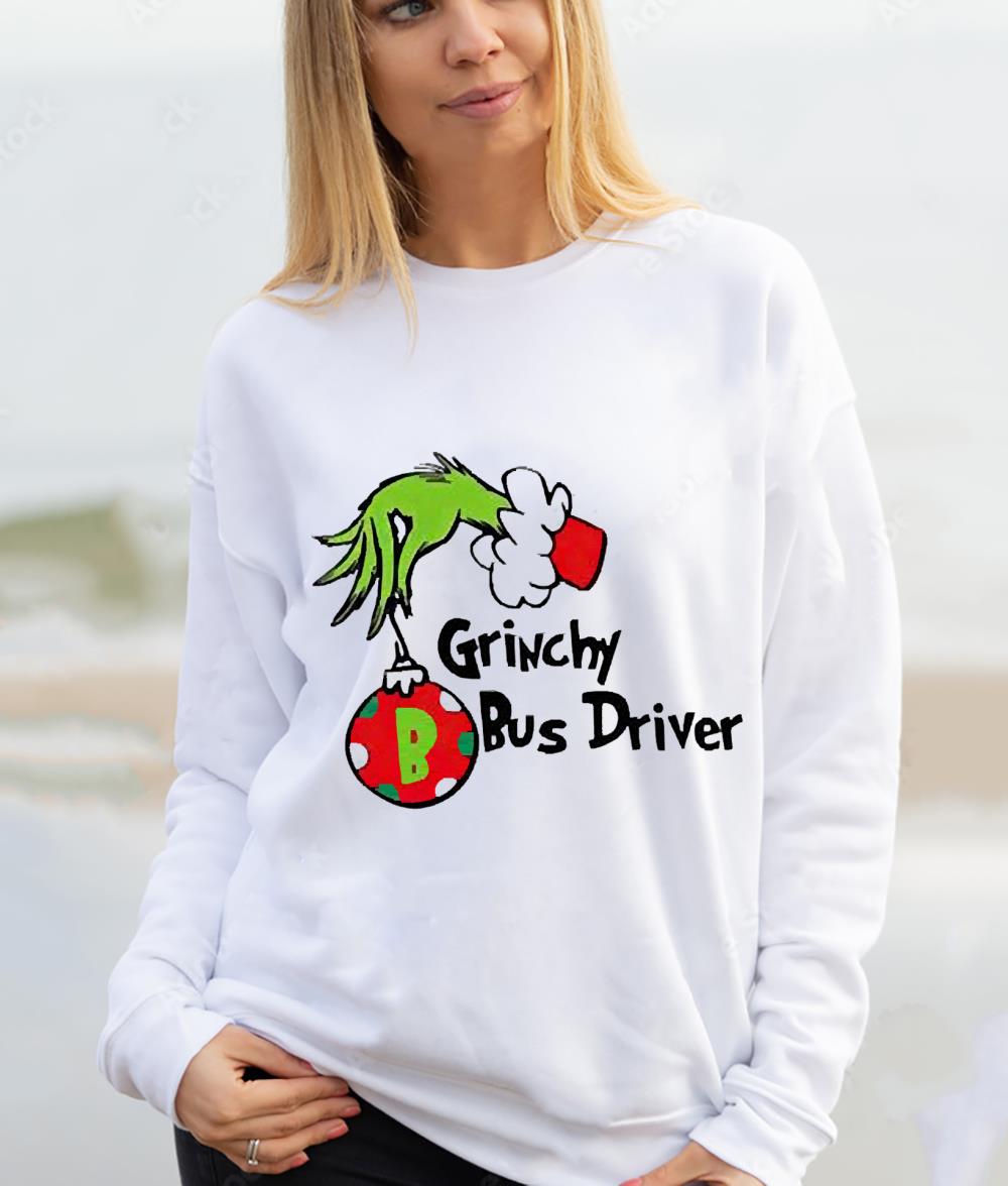 The Grinch Hand Grinchy Bus Driver Christmas Shirt - Baby Groot Shirt