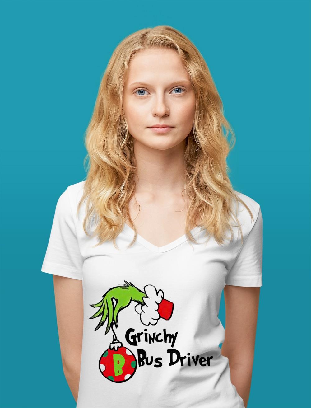 The Grinch Hand Grinchy Bus Driver Christmas Shirt - Baby Groot Shirt