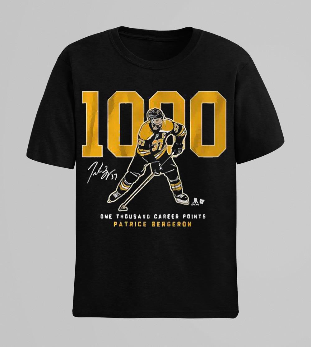 Patrice Bergeron 1,000 Points One Thousand Career Points Signature ...