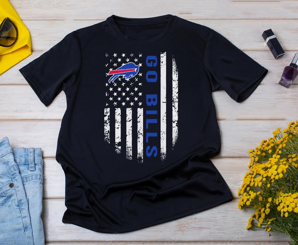 Buffalo Bills Go Bills With Flag American 2022 Shirt - PoPo Shirt