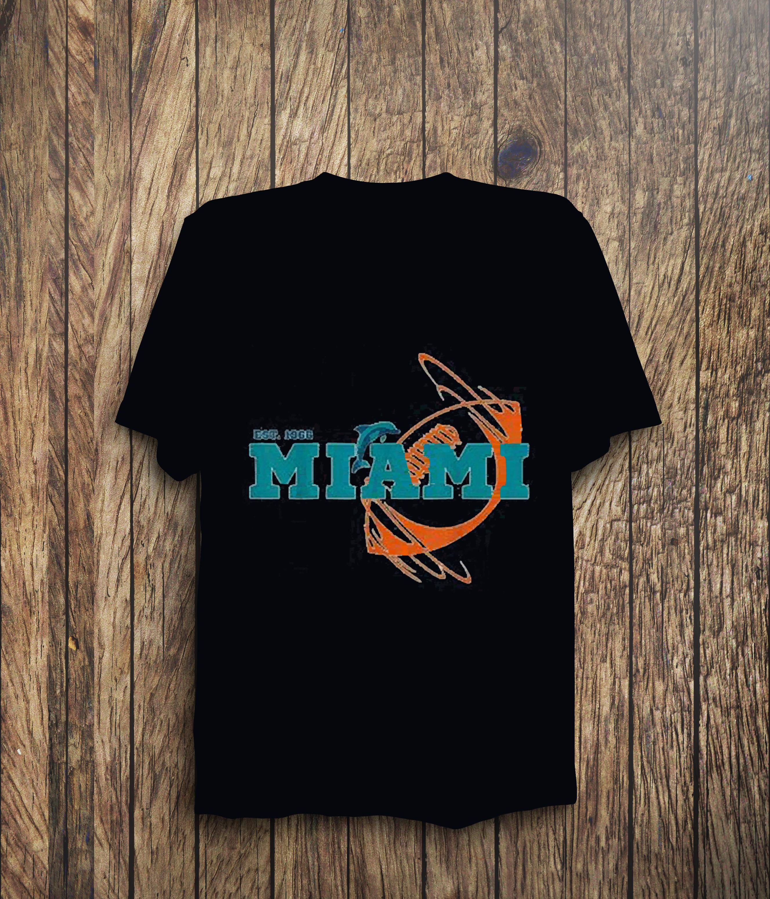 Est 1966 Sports Team Miami Sports Football Shirt - Kutee Boutique