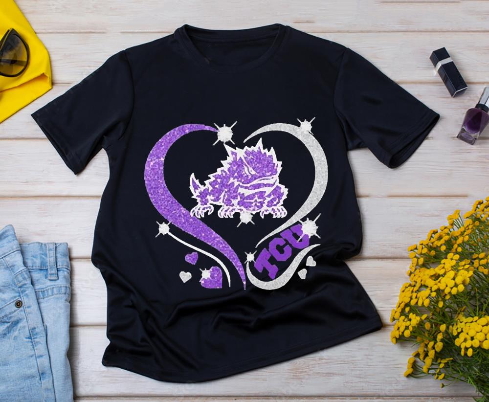TCU Horned Frogs heart 2023 shirt - 1st Shirts