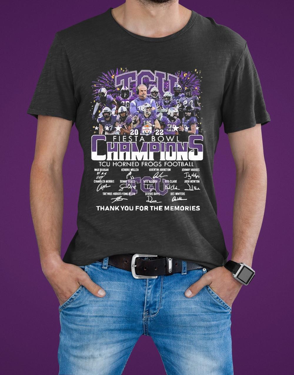 Tcu 2022 Fiesta Bowl Champions Tcu Horned Frogs Football Thank You For ...