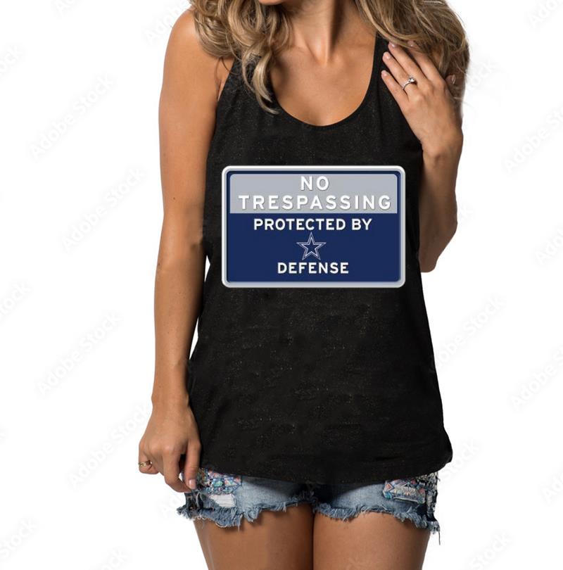 No trespassing protected by Dallas Cowboys defense shirt - Kutee Boutique