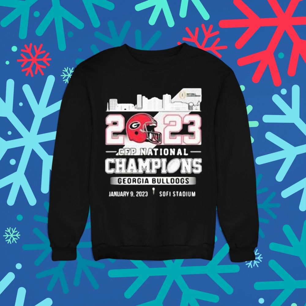 2023 CFP National Champions Georgia Bulldogs Skyline Shirt - 1st Shirts
