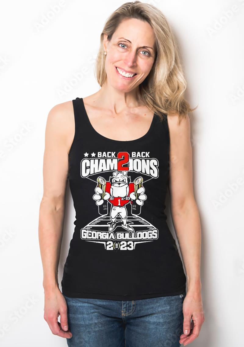 Back 2 Back Champion Georgia Bulldogs 2023 Shirt - Kutee Boutique